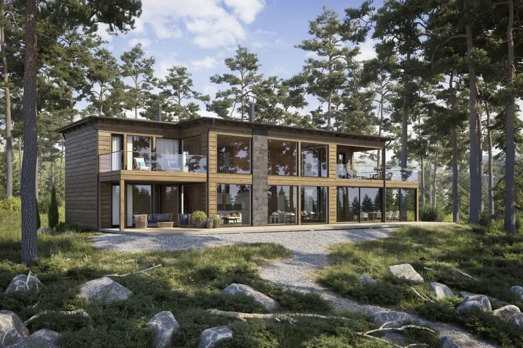 Contemporary Scandinavian style log homes - Honka